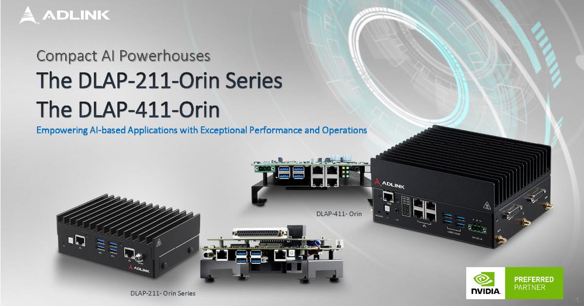 ADLINK Launches Next-Gen Edge AI Platforms with NVIDIA Jetson Orin Modules